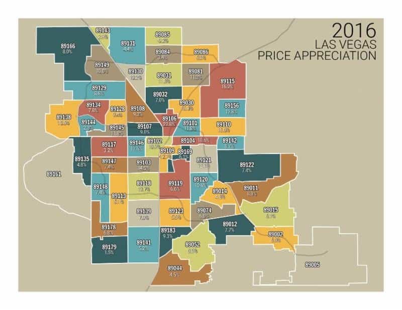 Home Appreciation Zip Code Map 2016 / RE/MAX List For 1%